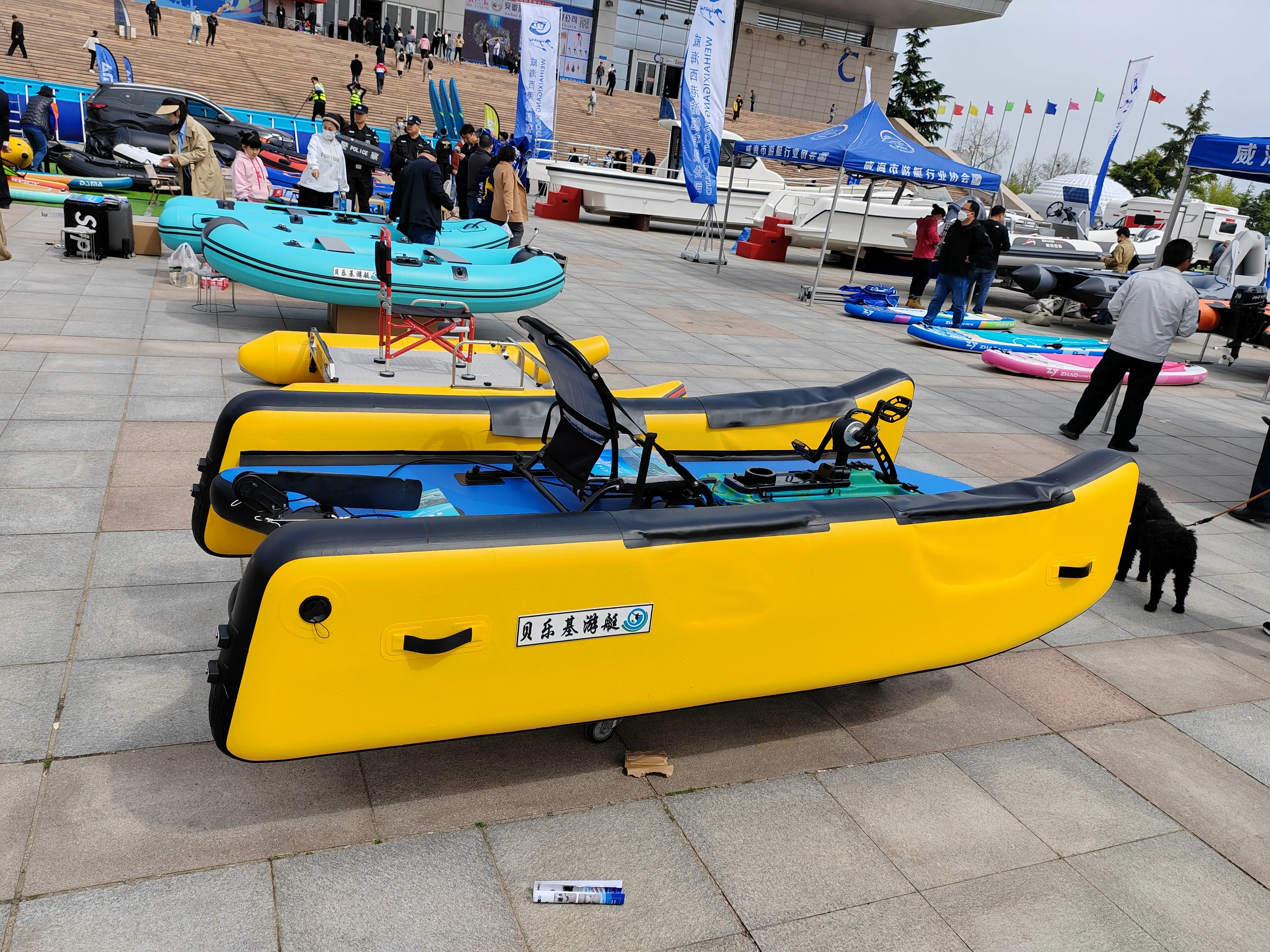 Inflatable Water Bicycle with 10ft Fishing Boat - Durable & Fun