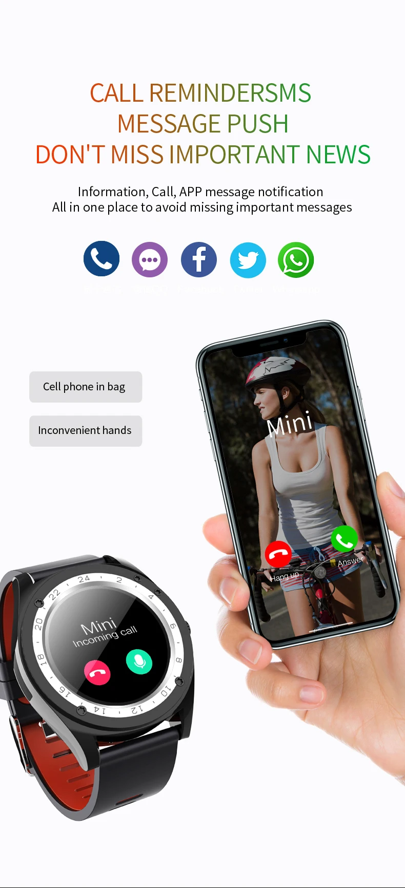 M10 Smartwatch ไร้สายกันน้ำ Android Smartwatch ราคาสำหรับโทรศัพท์มือถือ ...