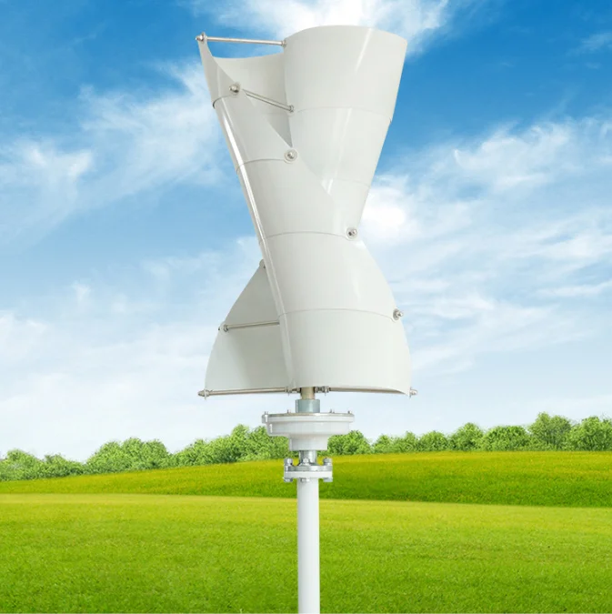 400w / 500w / 600w Spiral Type Vertical Axis Wind Turbine Generator 12v ...