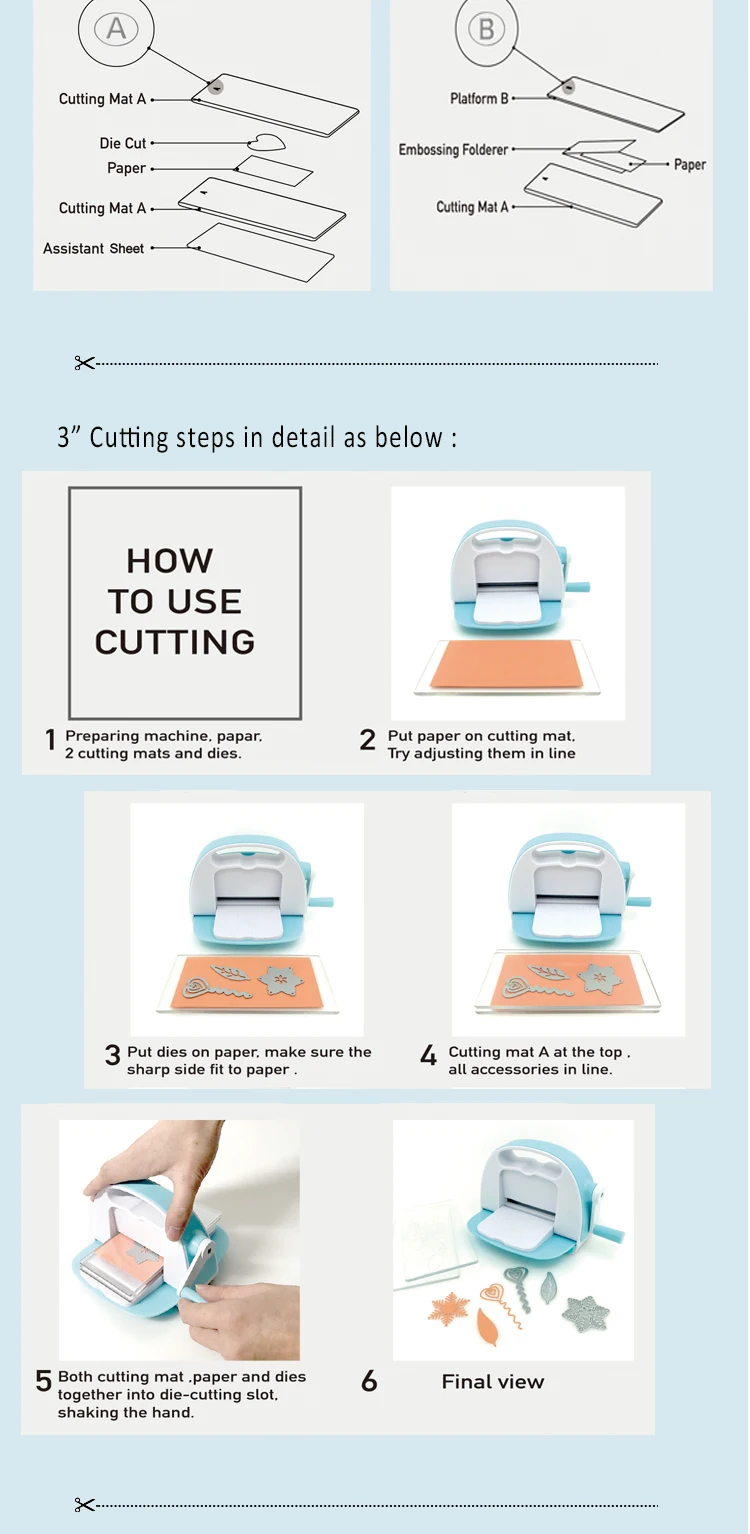 KAMEI KM-1830 Mini 3'' Customized Paper Die Cutting and Embossing ...