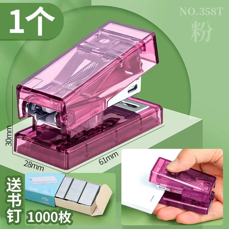 Transparent Stapler Clear Mini Stapler With Staples Portable Stapler ...