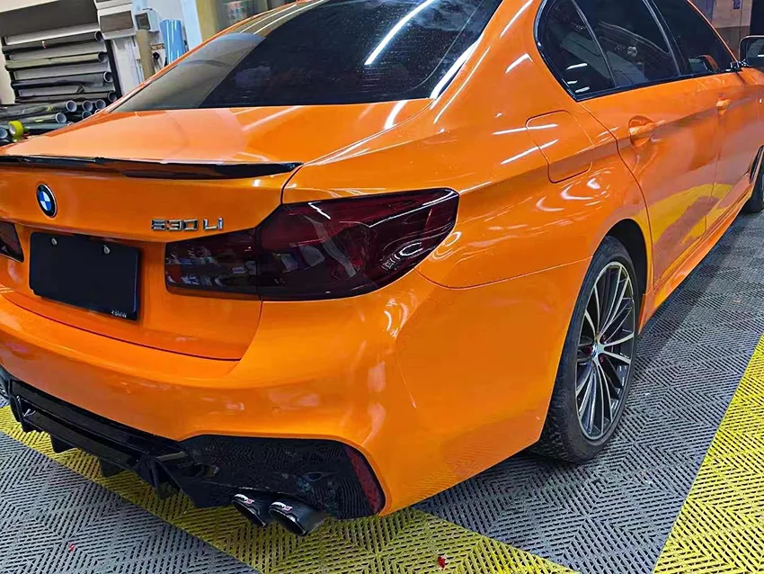 Car Wrap Pet Backing Films Magic Gold Sunshine Orange Color Changing ...