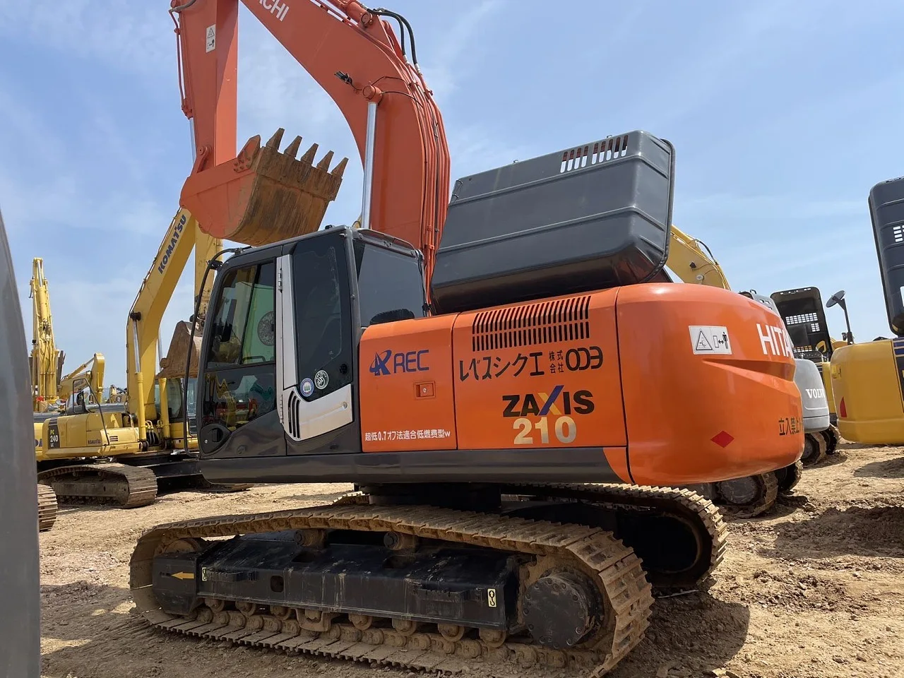 Hitachi Zx210-3 Is A Mid-size Used Hydraulic Crawler Excavator At A ...