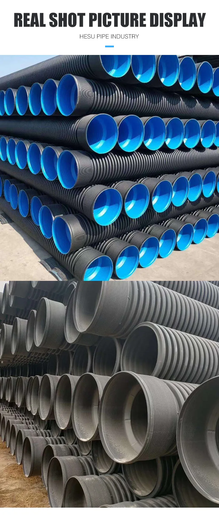 48 Inch Culvert Pipeline Pipes for Driveway - Durable HDPE