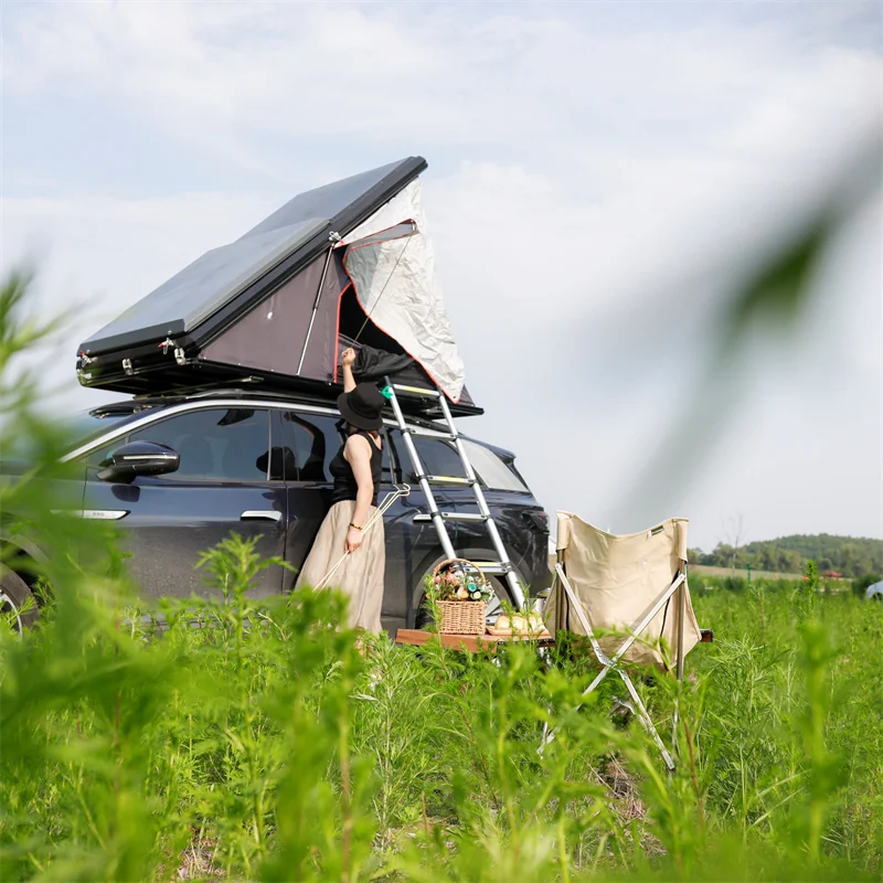 4wd Pop up Overland Triangle Car Tent Aluminium Triangle Shell MPV SUV ...