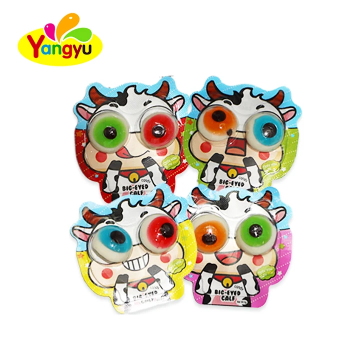 Cartoon Cow Eye Gummy Half Eye Gummy Halal Candy - Buy Custom Gummy ...
