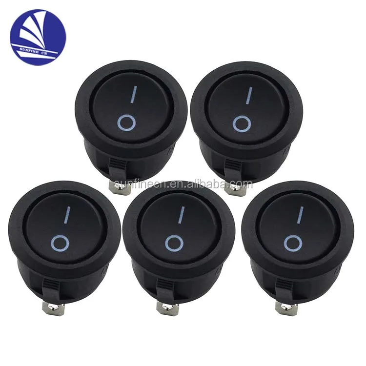 Mini ON/OFF Round Rocker Switch - Quick Adjustment & Durability