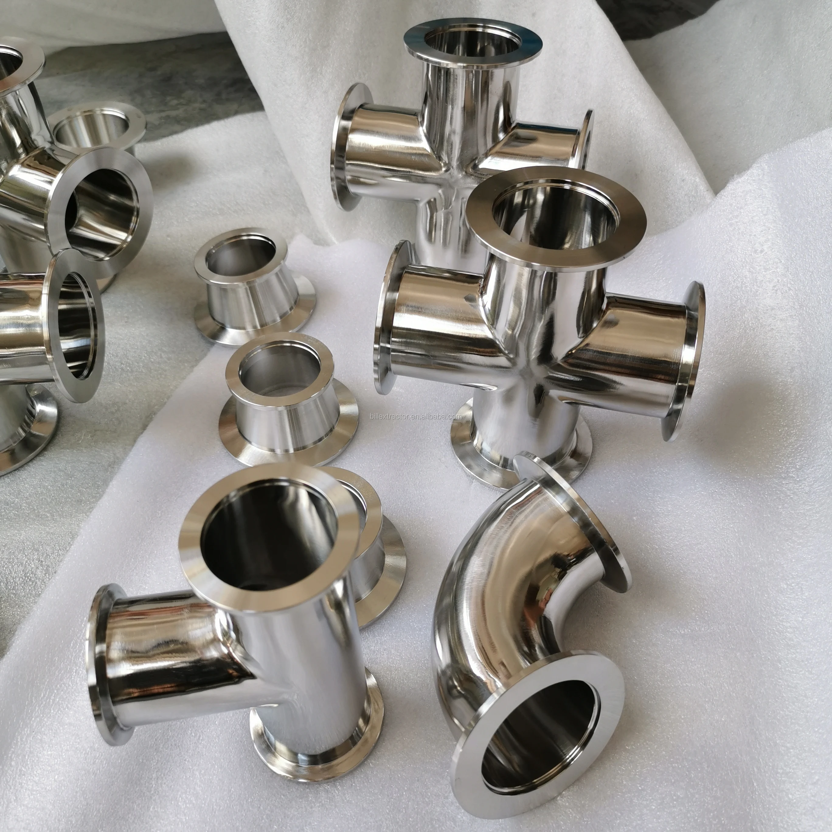 Stainless Steel Dn50 Tri Clamp Flexible Hose With Bellow100mm Length ...