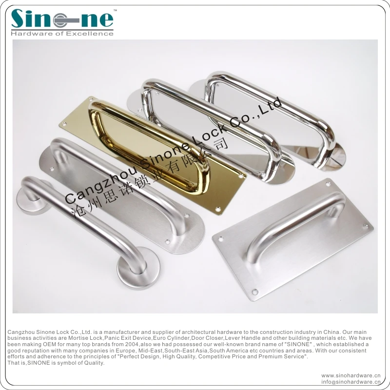 Euro Standard Stainless Steel 304 Fire Rated Push and Pull Plate Door ...