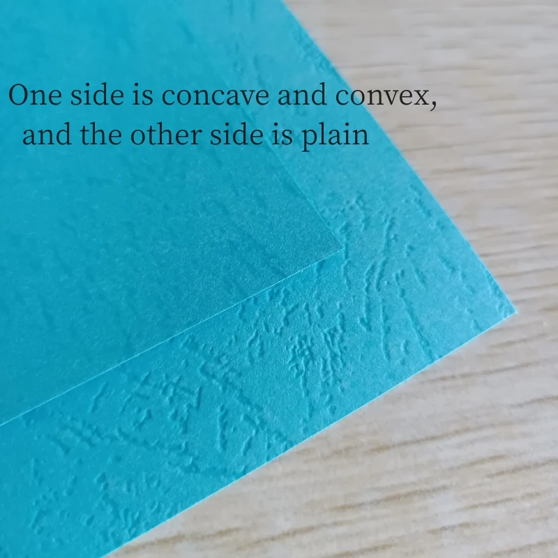 100% Wood Pulp 230gsm A4 Size Leather Grain Paper Color Embossed Paper ...
