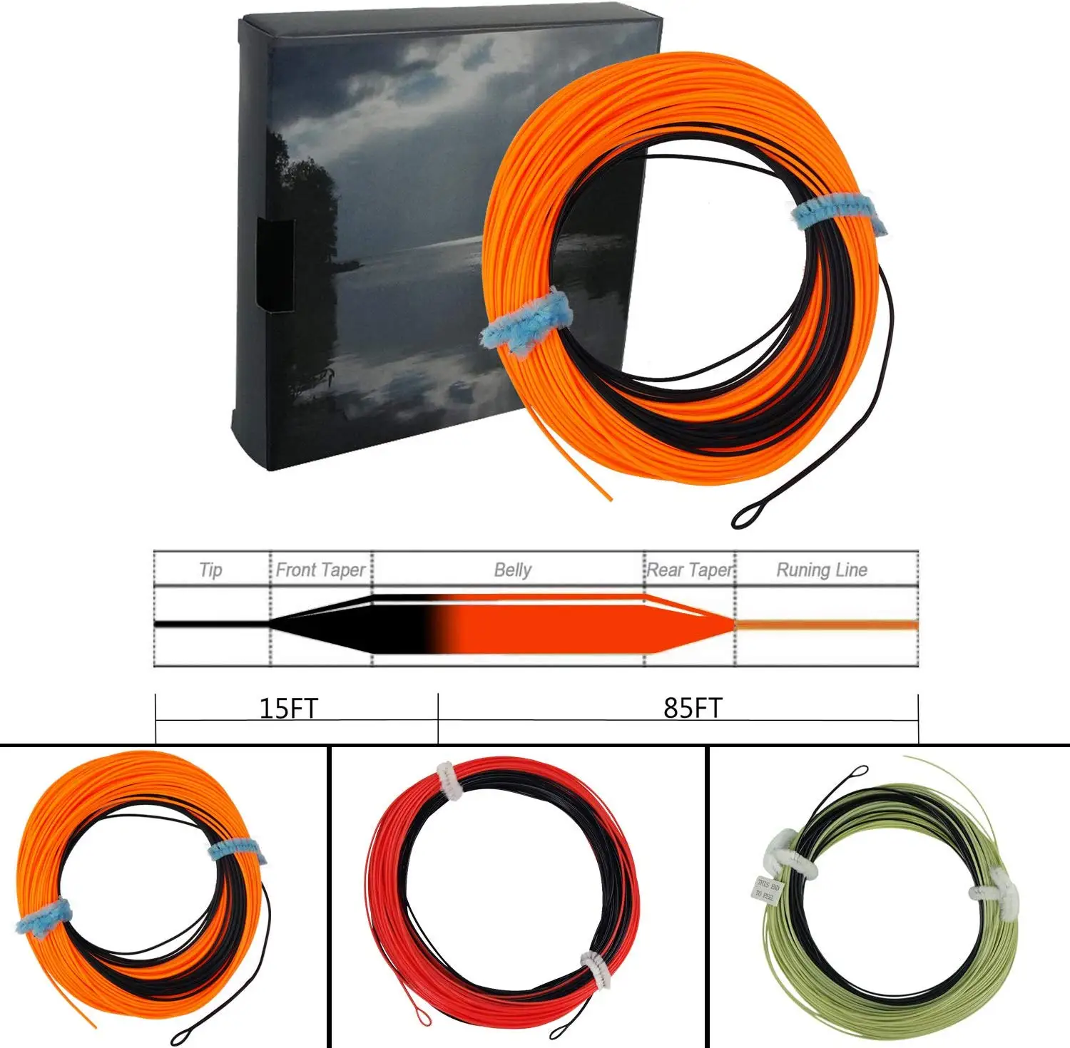 Sinking Tip Fly Line Sinking Tip (15') with Rest (85') Floating and ...