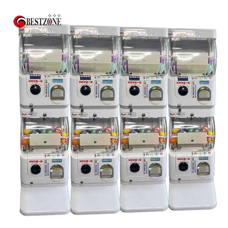 Toy Capsules Coin Operated Mechanical Candy Gumball Toy Bubble Bouncy ...