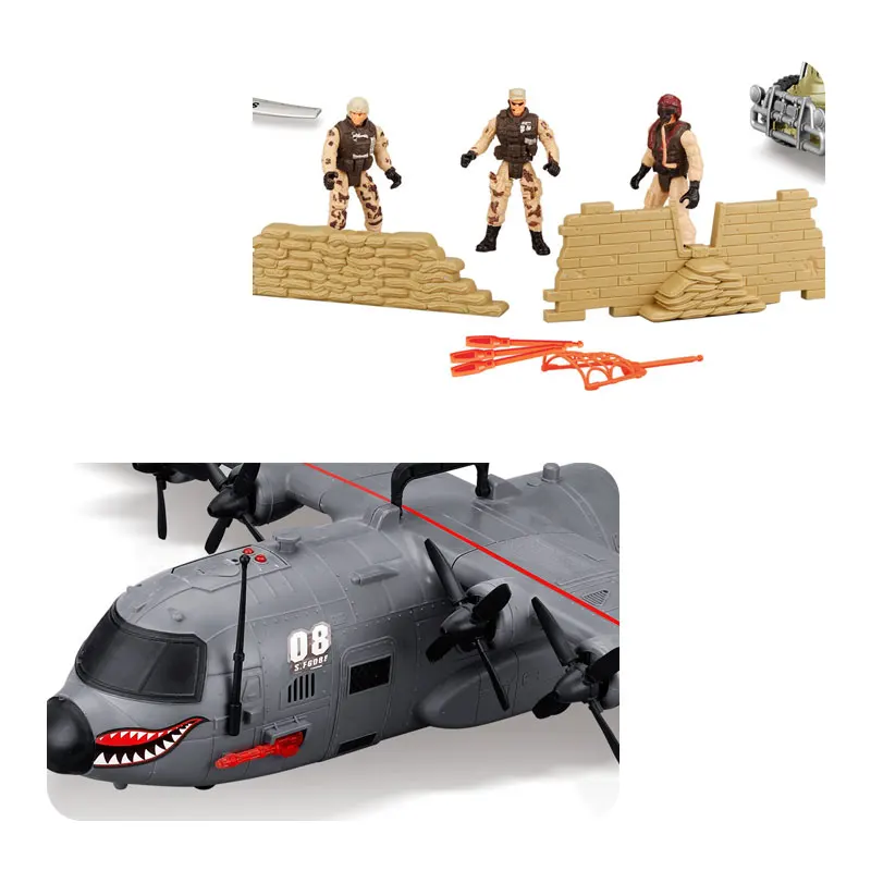 Ept Electric Light&sound Military Airplane Toy Figure Aircraft Model ...