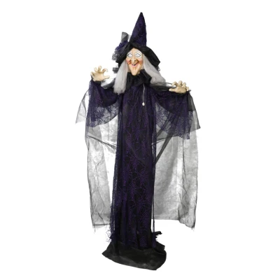 Haunted House Party Lifesize Animatronics Standing Witch With Apple ...