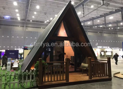 Triangle Shape Wood Made of Small Cabin for Camping