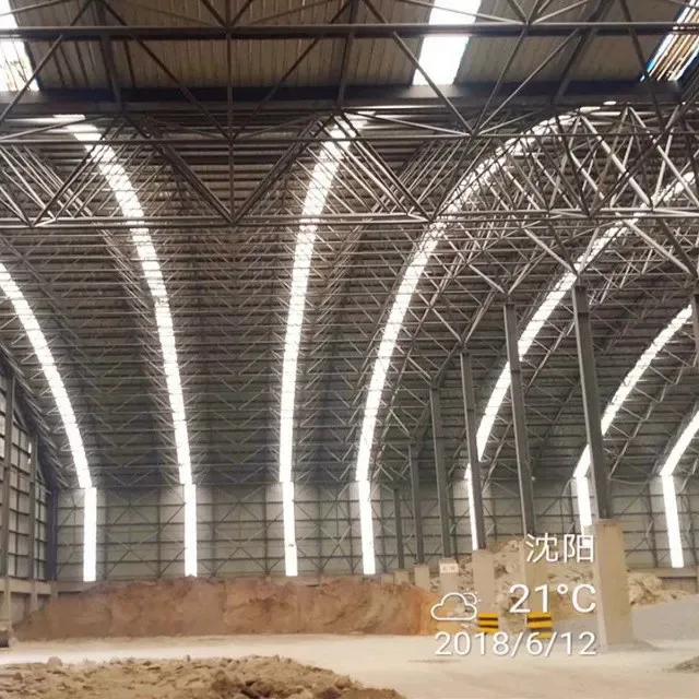 Prefabricated Arch Steel Warehouse Roof Space Truss Structure Storage ...