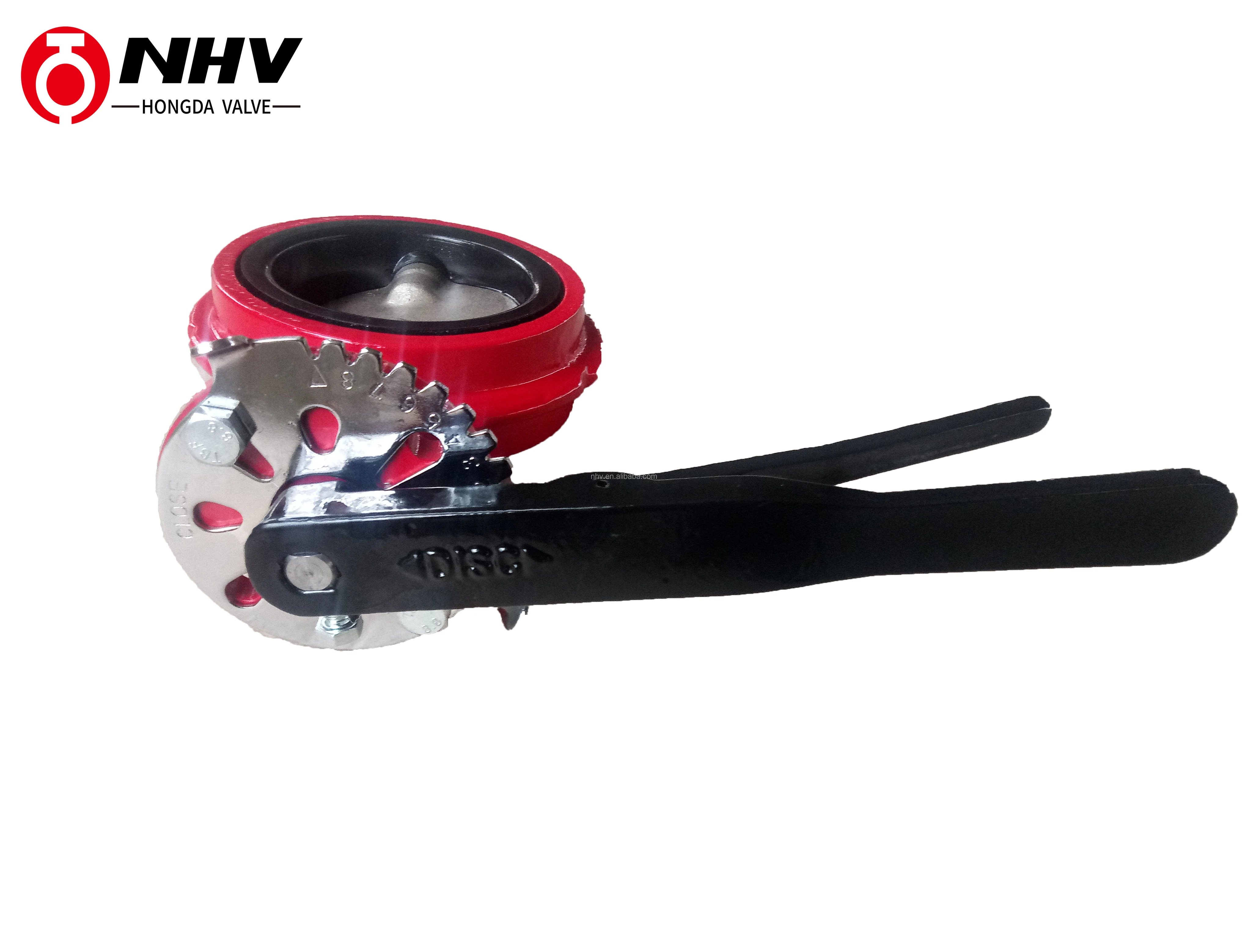 DN100 Short Neck Ductile Iron Weco Type Wafer Butterfly Valve DI DISC