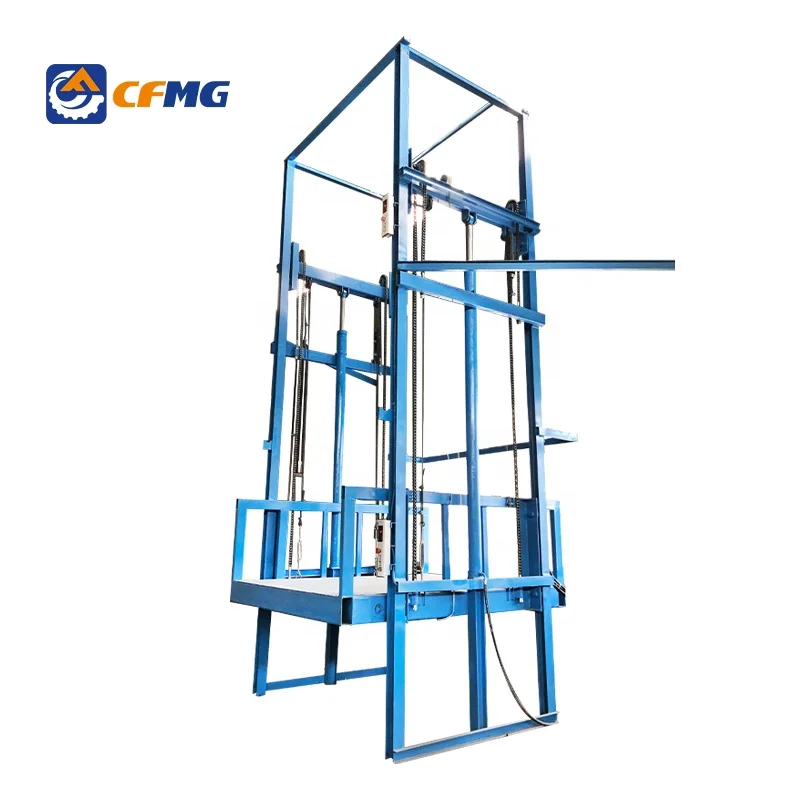 Elevator Warehouse Guide Rail Cargo Lift Machine Lifting Vertical Goods ...