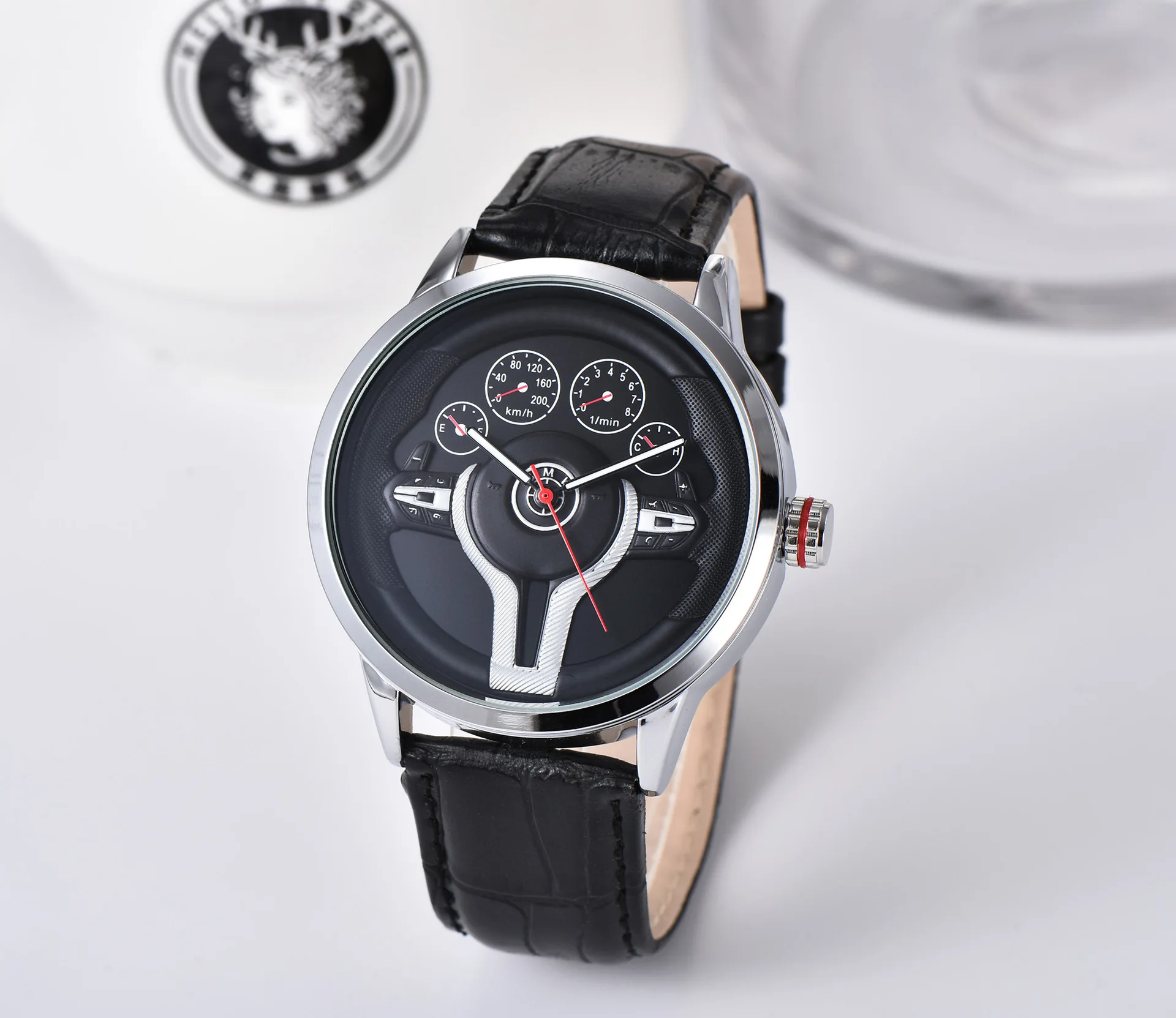 Cool Unique Mens Sports Steering Rim Watch Racing Control Wheels Watch ...
