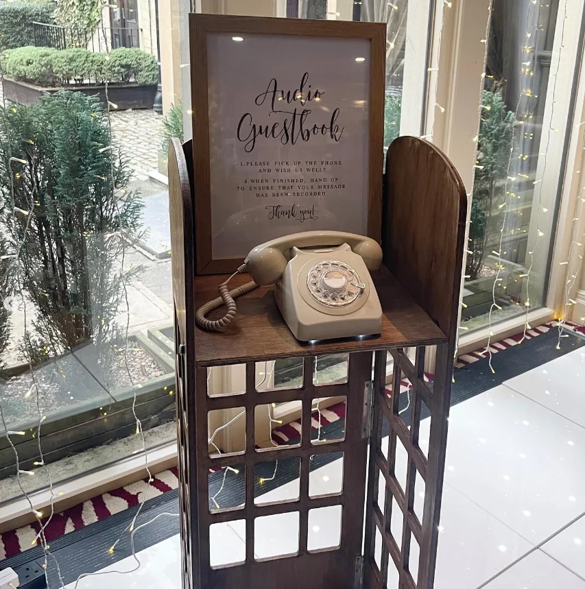 Audio Guestbook Phone Vintage Style Decoration For Wedding Audio ...