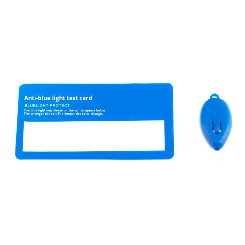 Polyester Glass Plastic Anti-Blue Light Test Card and Light Set for ...