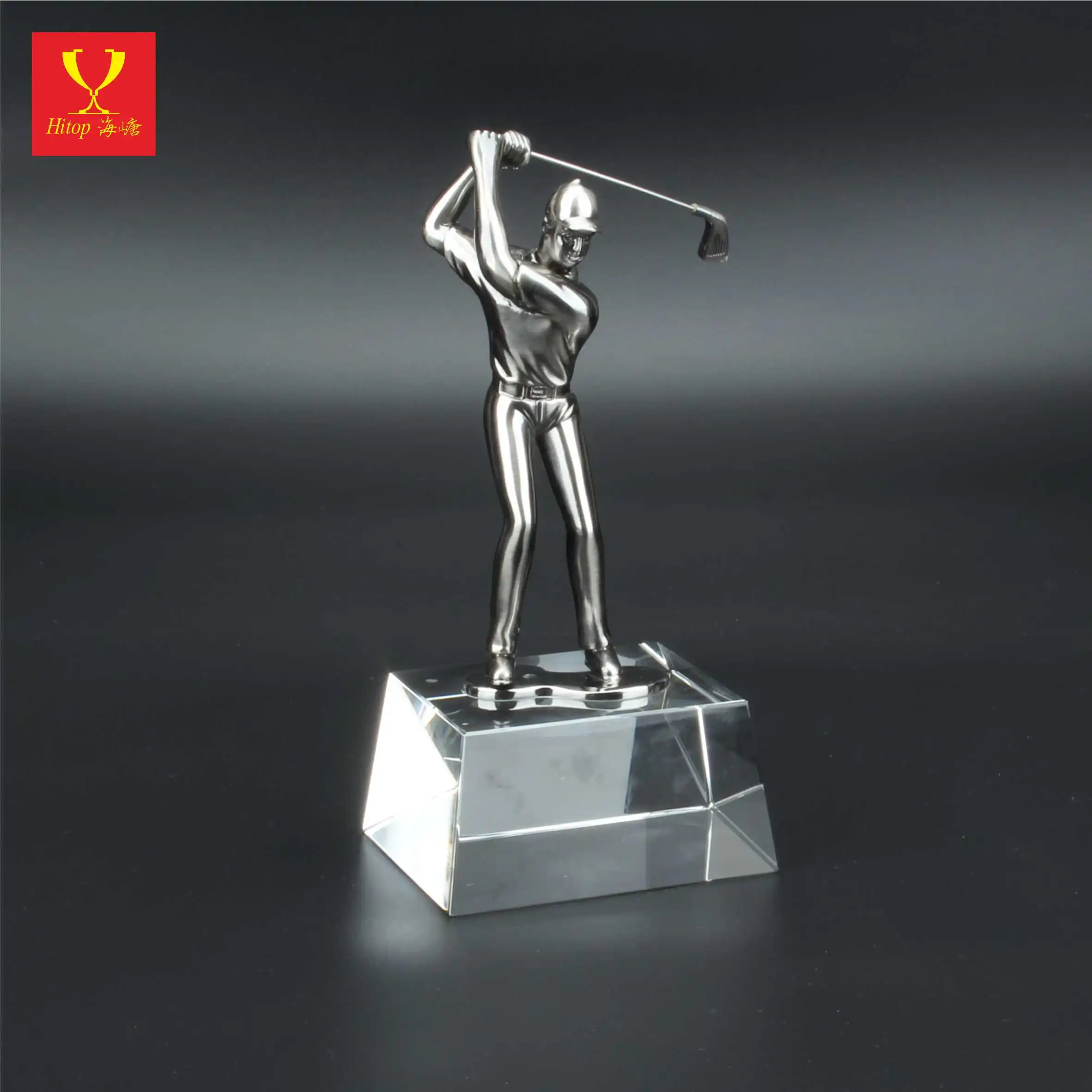Custom Business Award Trophy Gold High Quality Crystal Factory Price ...