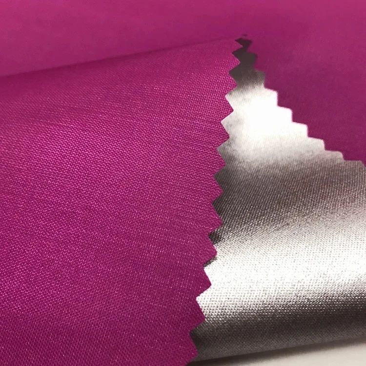 100% Polyester Silver Coated Blackout Shading Taffeta Oxford Fabrics ...