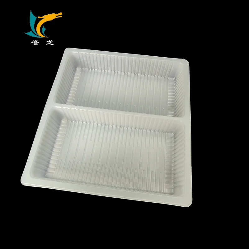 Food Grade Plastic Two-compartment Separation Food Packaging Tray - Buy ...