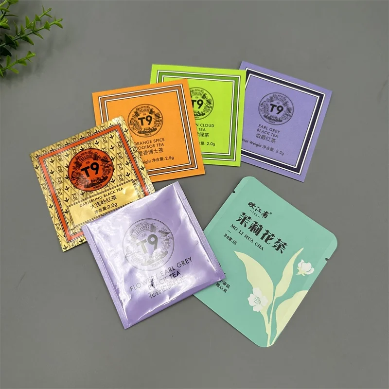 Low Moq Printed Biodegradable Compostable Kraft Paper Small Sachet With ...