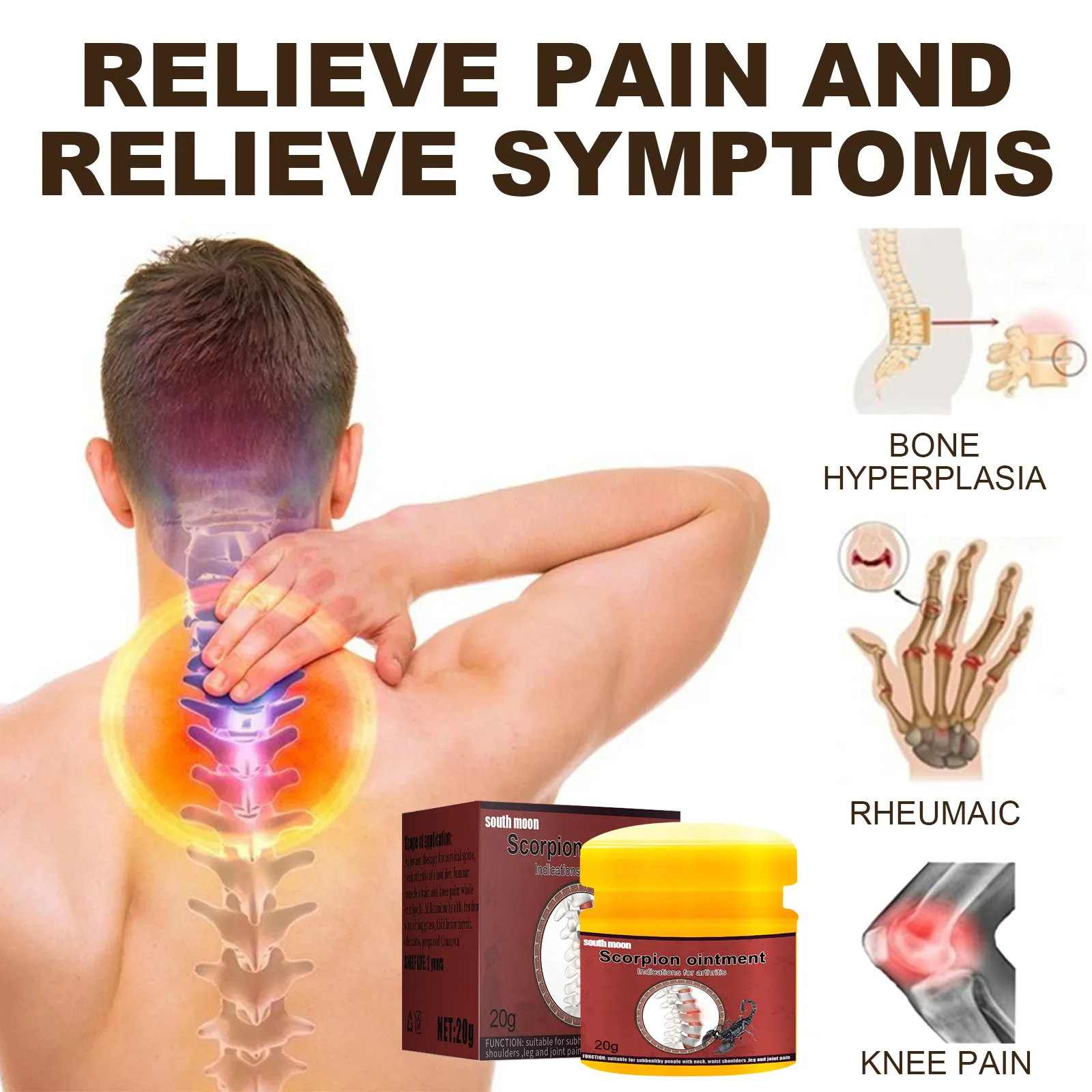 20g Scorpion Venom Analgesic Ointment Relieves Rheumatism Rheumatoid ...