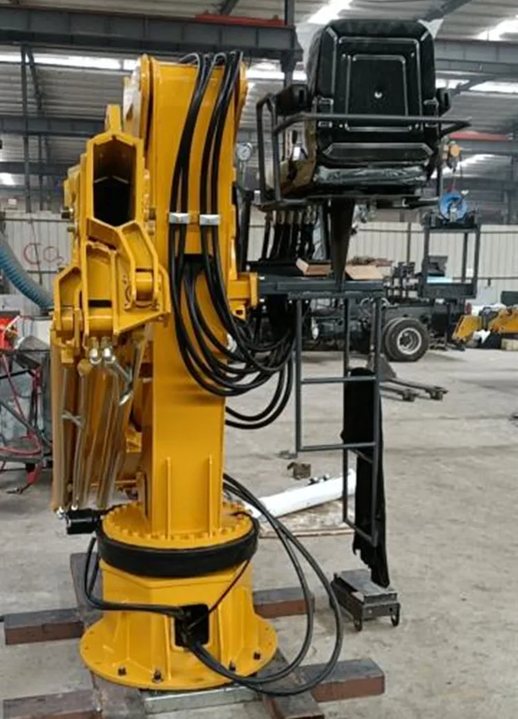 8ton Telescopic Remote Control Knuckle Marine Crane - Buy Knuckle ...