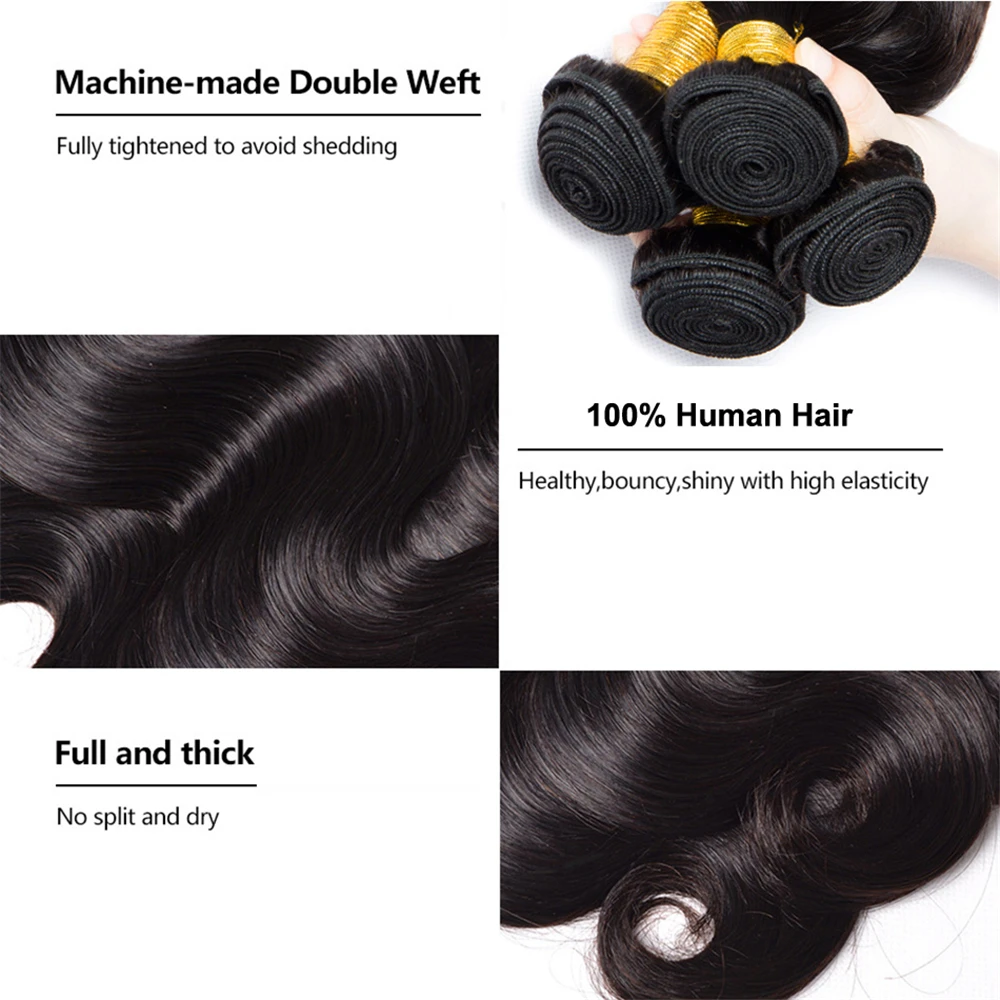 12A Grade Raw Cambodian Virgin Weave Bundles 100% Unprocessed Remy ...