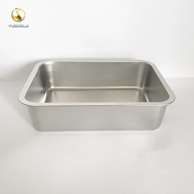 Stainless Steel Deep Serving Tray Square Plate For Restaurant - Buy ...