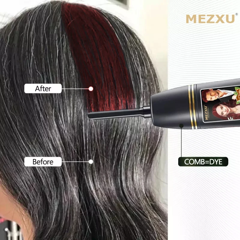 Magic Hair Color Comb 100% Cover Hair Dye Cream Natural Hair Color Dye ...