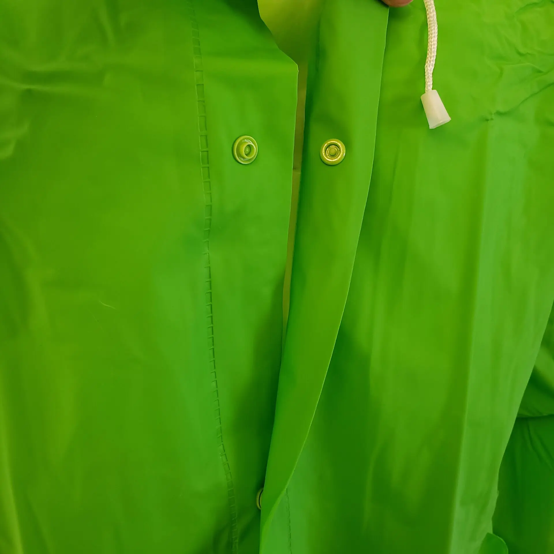100%pvc Green Waterproof And Windproof Rainsuit Rain Jacket - Buy Green ...