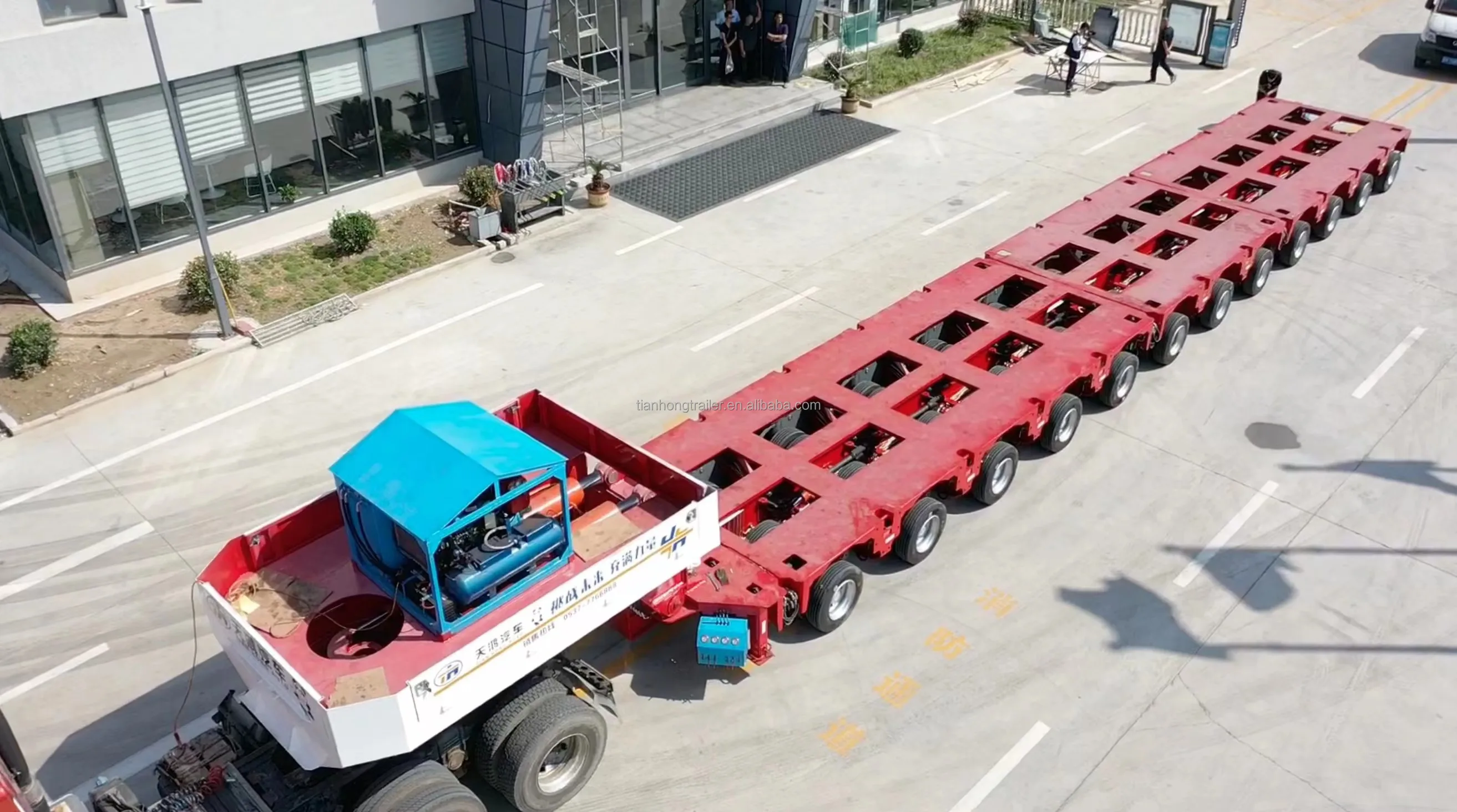12 Axis Hydraulic Steering Lift Load 200t Module Truck Trailer - Buy ...