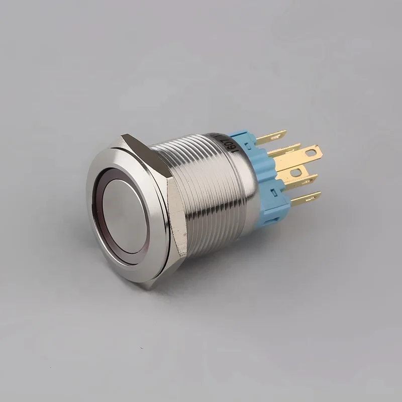 Cmp Led Push Button Switch 22mm Latching On Off Rohs Compliant With 5a ...