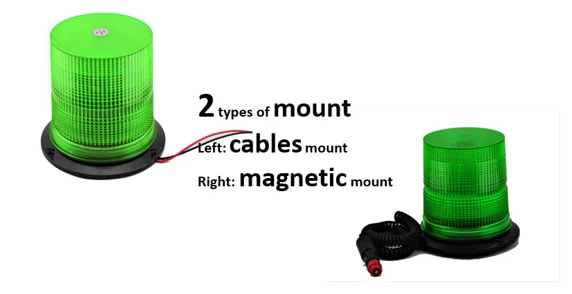 Green Strobe Beacon Led Warning Light For Heavy Duty Rotating Beacon ...