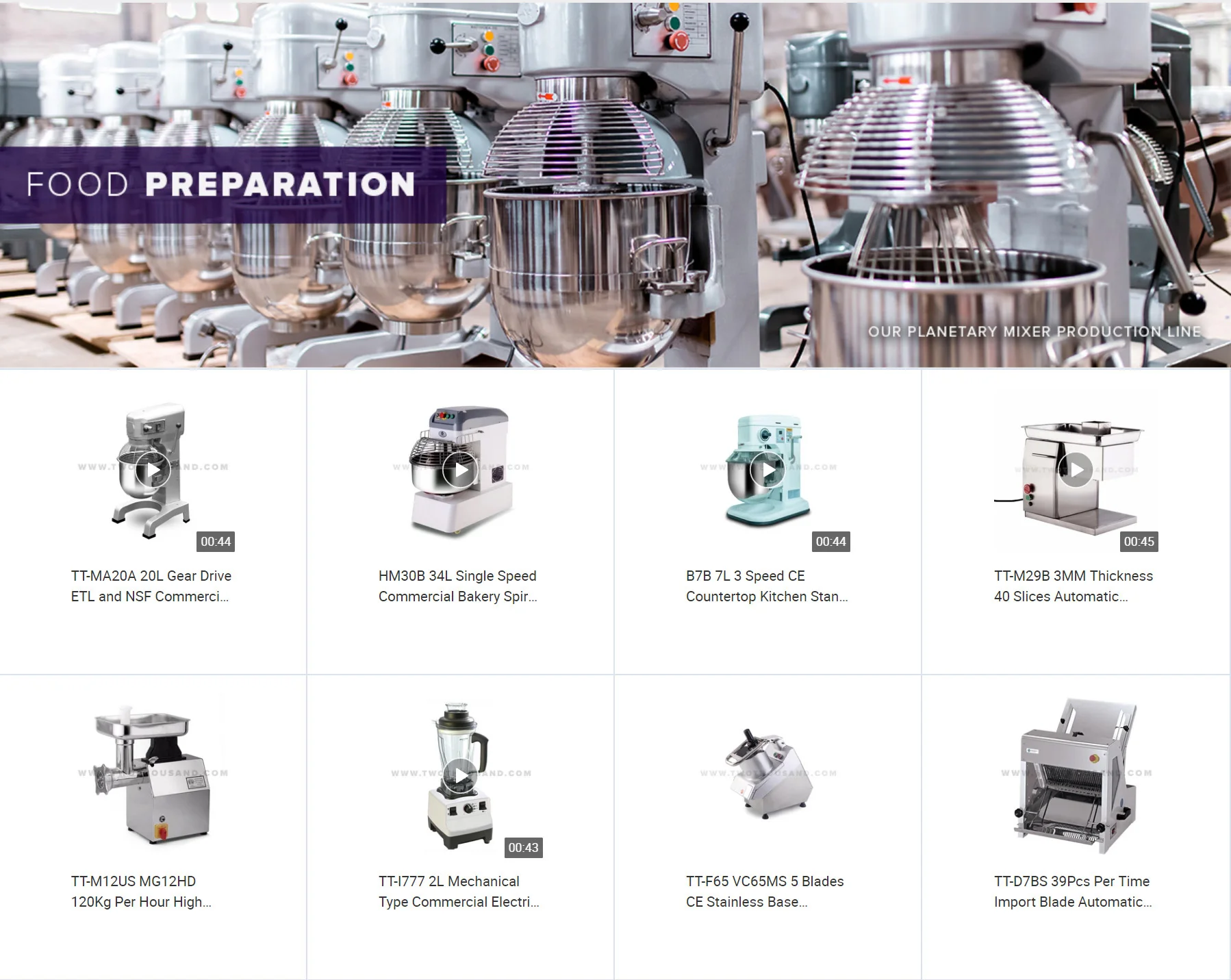 Commercial Restaurant Kitchen Equipment Supply by Twothousand Machinery ...