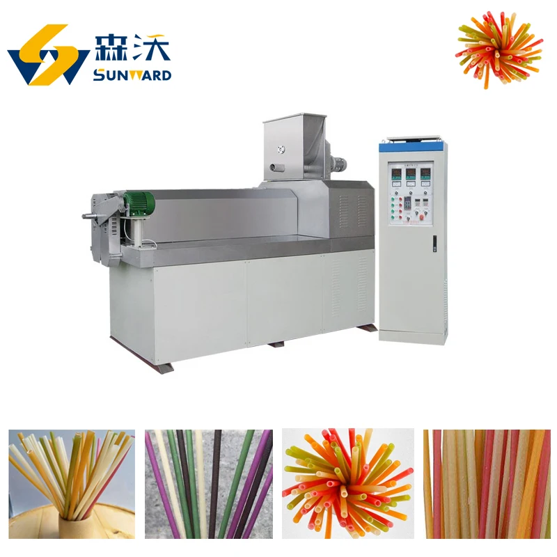 Updated 2023 Sunward Wheat Flour Edible Straw Making Machine Cassava ...