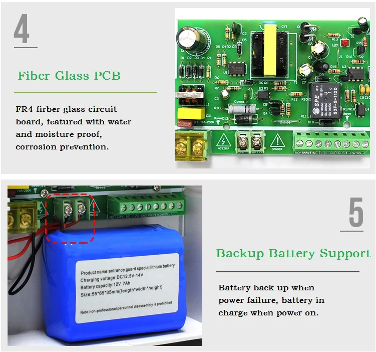 DC Power Switching Power Supply 12v5a for Access Control