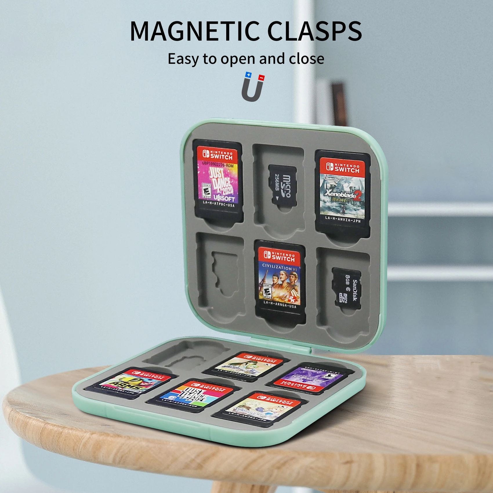 Oem Switch Game 12 In 1 Card Case Storage Box For Switch Silicone Game ...