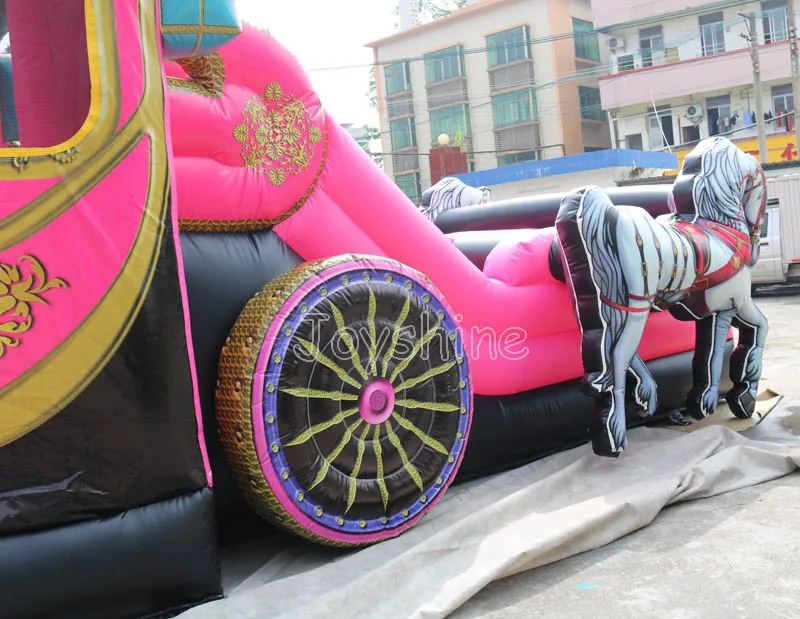 Princess Cinderella Carriage Bouncy Castle Inflatable Bouncer Kids ...