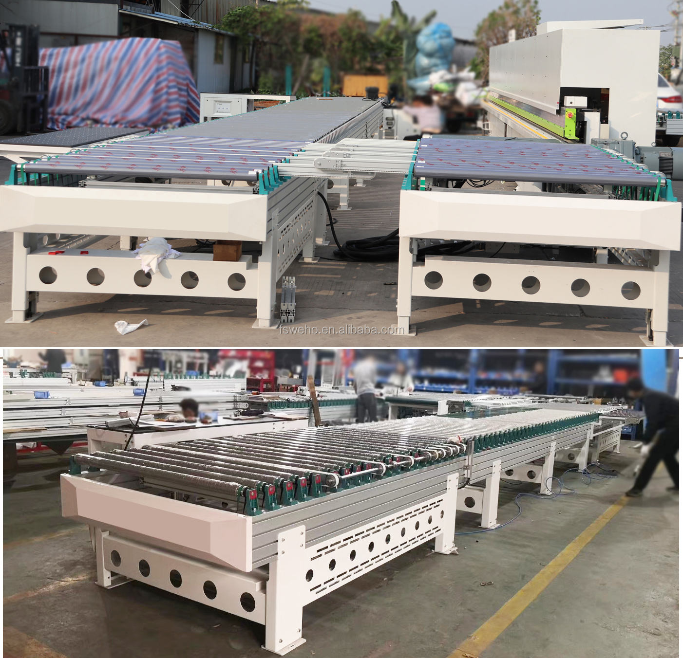 Roller Conveyor Line For Workpiece Return To Fully Automated Edge ...