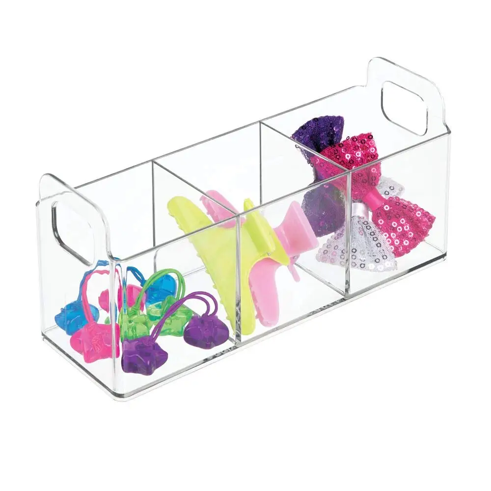 Stylish 3 Sections Lucite Makeup Dividers Clear Acrylic Cosmetic ...