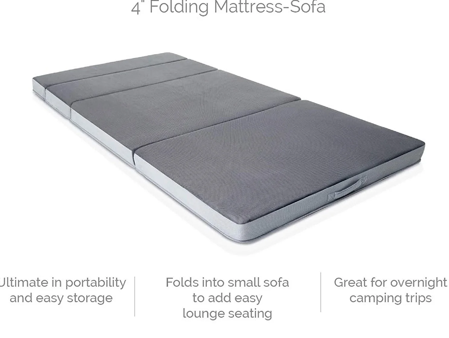4 Tri-Fold Sleep Camping Mat - Portable Foldable Floor Sofa Bed