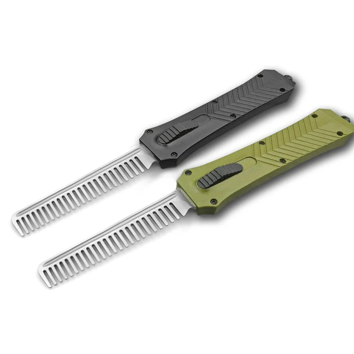 Stainless Steel Metal Folding Knife Comb Outdoor Otf - Buy Custom ...