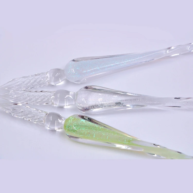 Dichroic Starry Sky Glass Calligraphy Pen - Murano Dip Ink