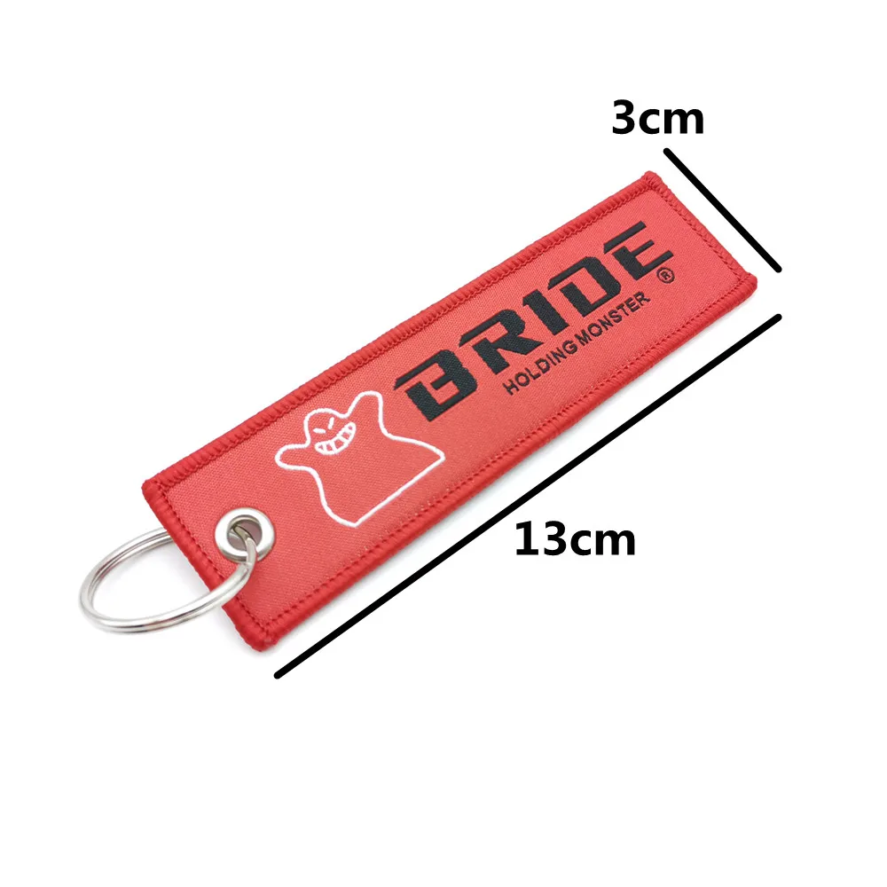 Custom Flight Nylon Keyring Jdm Racing Car Sport Fabric Two-sided ...