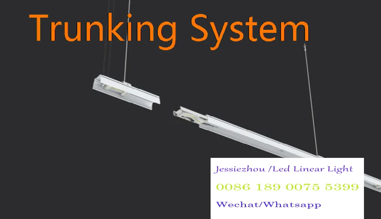 Dali 60w 80w Led Linear Light Trunking Supermarket Linear Lighting ...